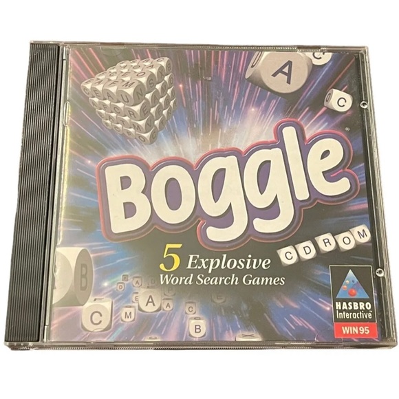 Other | Boggle 1997 Cdrom Vintage Pc Game Hasbro Word Search Windows 95 ...